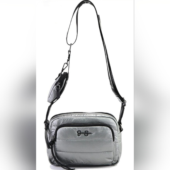 Jessica Simpson | Bags | Jessica Simpson Portia Metallic Signature ...